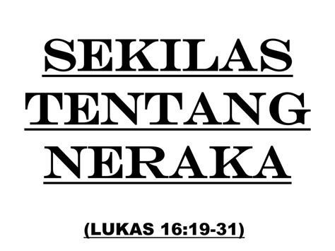 PPT SEKILAS TENTANG NERAKA PowerPoint Presentation Free Download ID 6338032