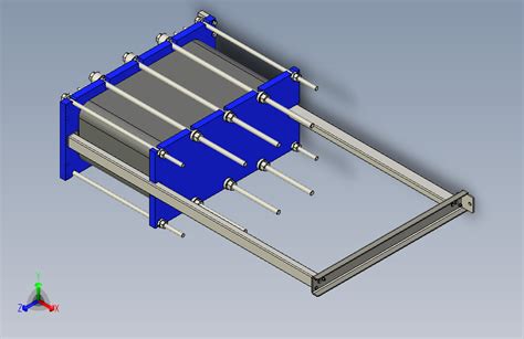 板式换热器 Step 模型图纸下载 懒石网