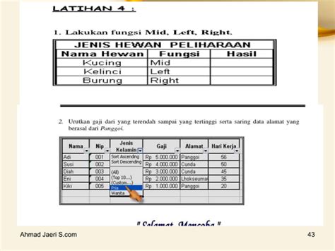 Modul Microsoft Excel Ppt Ppt