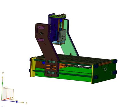 小型激光雕刻机刻字机打标机运动模组 step 模型图纸下载 懒石网