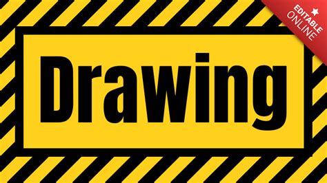 Drawing Warning Text Effect Generator
