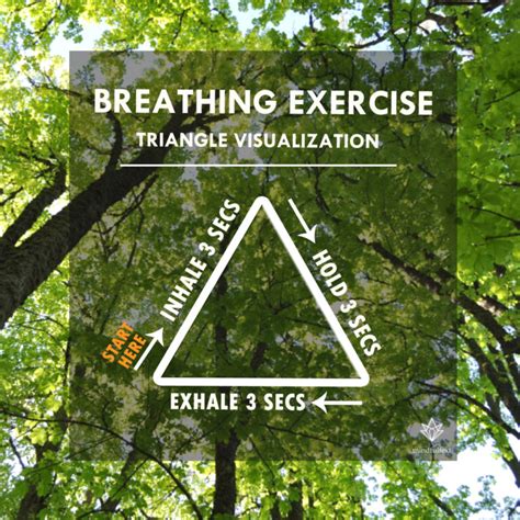 Mindfultext Breathing Exercise Triangle Visualization Mindfultext