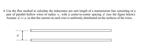 Solved Use The Flux Method To Calculate The Inductance Chegg Com
