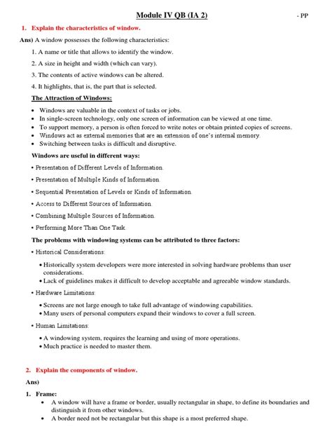 8th Sem Notes Pdf Window Computing Computing