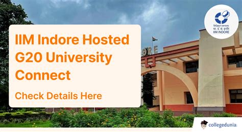 Iim Indore Hosted G20 University Connect Check Details Here