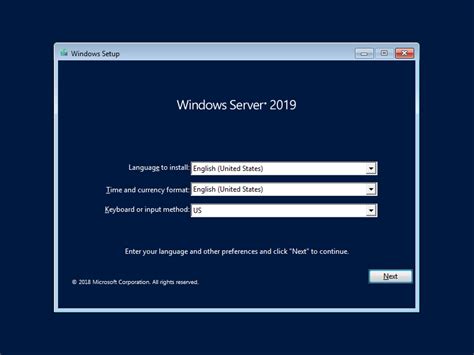 Windows Server 2019 Install Server World