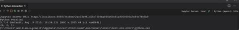 Interactive Window Will Not Switch To Specified Environment Issue