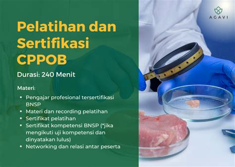 Pelatihan Dan Sertifikasi Cara Produksi Pangan Olahan Yang Baik Cppob