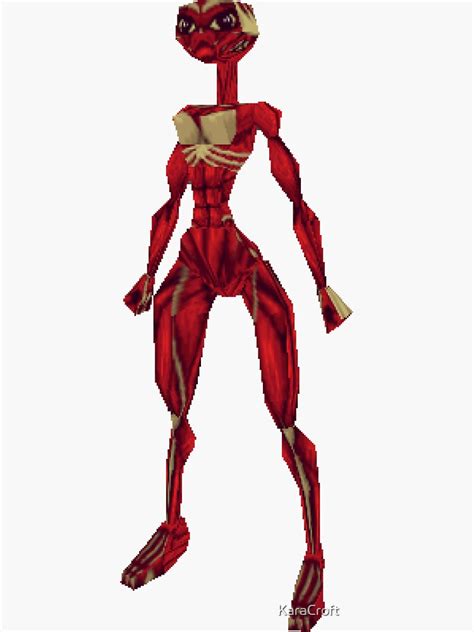 Bacon Lara Croft Sticker By Karacroft Redbubble