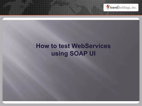 Webservices Using Soapui Pptx Web Development Internet