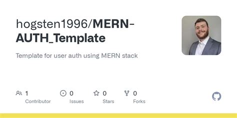 Github Hogsten1996 Mern Auth Template Template For User Auth Using
