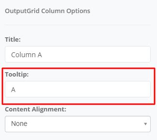 Output Grid SpreadsheetWeb Help