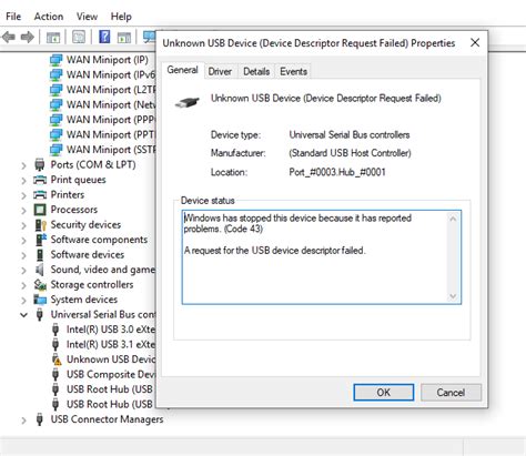 TUSB A No Crystal And USB No Device Descriptor Error In Windows On Power Up Code