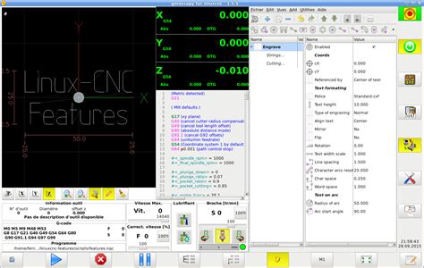 LinuxCNC Features A Kind Of NGCGUI Page LinuxCNC