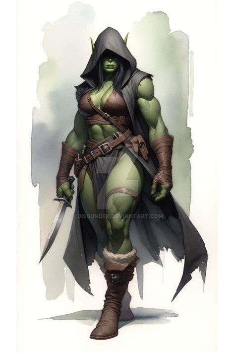 Orc Female Assassin Adoptable Character 10 By Dissunder On Deviantart