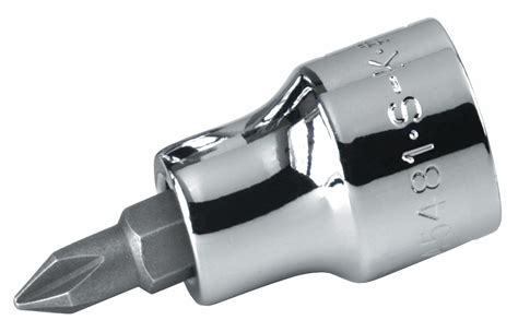 Sk Professional Tools 3 8 In Drive Size Phillips Tip Socket Bit 20k775 45481 Grainger
