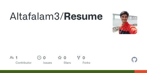 Github Altafalam3 Resume