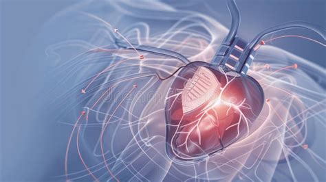 Detailed Illustration Of Pacemaker Function For Arrhythmia Treatment In