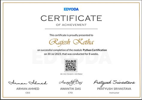 Rajesh Ketha On Linkedin Python Certificate From Edyoda