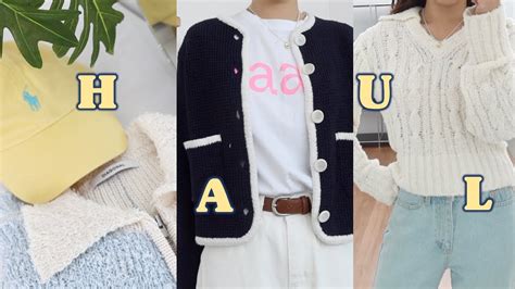데일리하게 입기 좋은 패션하울💘 봄신상셔츠여름가방가디건니트샌들 17가지 Youtube