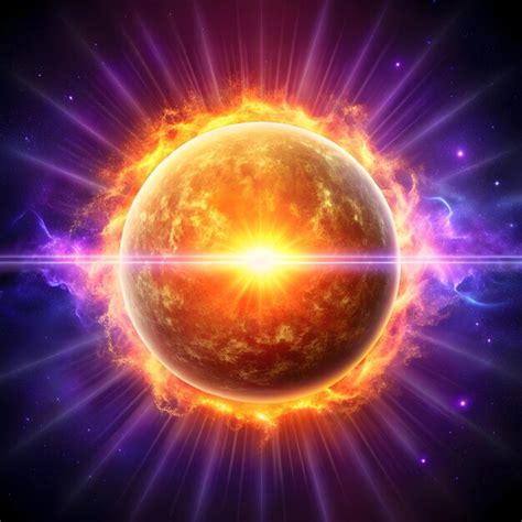 The Sun In Its Ultraviolet Glow Ejects Plasma Prom Premium Ai