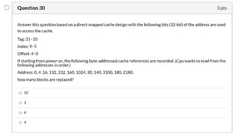 Solved Question 30 3 Pts Answer This Question Based On A Chegg Com