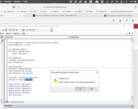 Very Odd Vba Error When Using Split Access World Forums