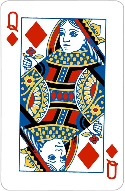 Queen Of Diamonds Playing Cards Art Card Sharks Cards
