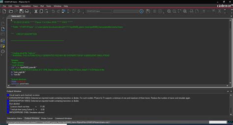 Tps65400 Tps65400 Pspice Transient Model Simulation Error Errororpsim 16583 Detected An