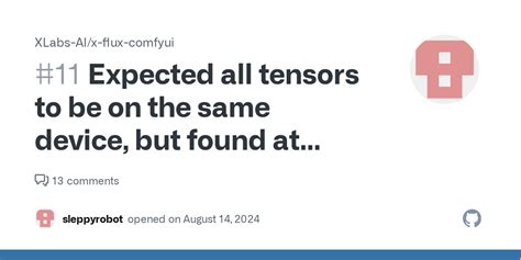 expected all tensors to be on the same device but found at least two