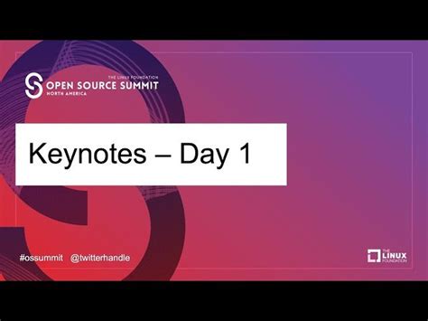 Free Video Open Source Summit And Embedded Linux Conference Keynotes Day 1 From Linux