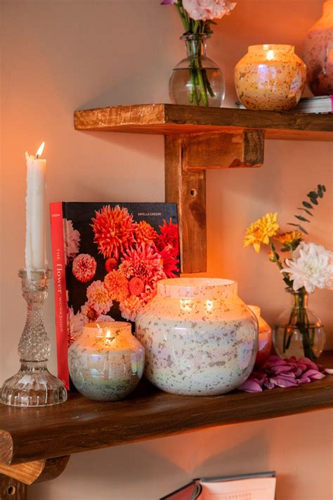 Earthy Glow Blue Scented Candle Doft Candles