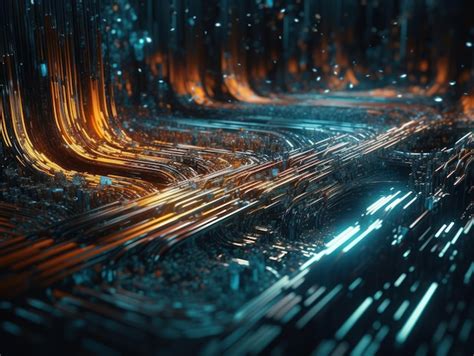 Premium Ai Image Big Data Visuliastion Cyberspace Data Flow Created With Generative Ai Technology
