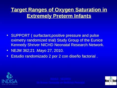 Ppt Target Ranges Of Oxygen Saturation In Extremely Preterm Infants