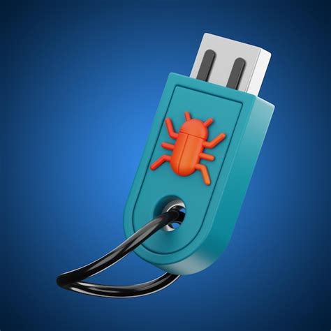 premium photo premium cyber debug usb storage icon 3d rendering on