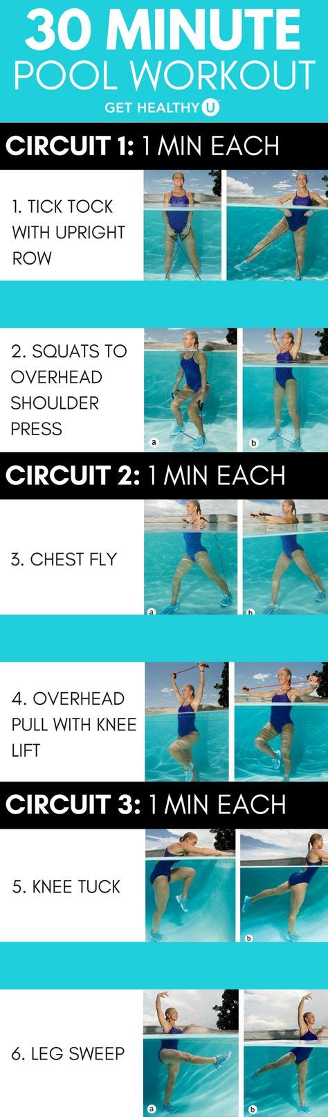 160 Shallow Water Ideas Water Exercises Pool Workout Water Aerobics