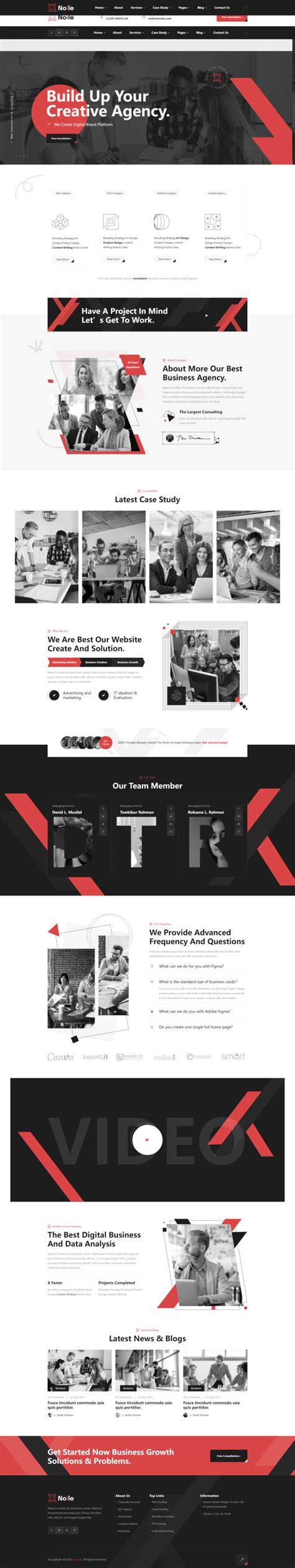 网页制作代码，现代商业网站设计 17素材网