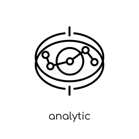 Analytic Visualization Icon Trendy Modern Flat Linear Vector An Stock Vector Illustration Of