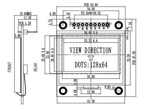 Graphic LCD GM Black White SPI ST