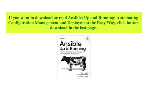Ppt Pdf File Ansible Up And Running Automating Configuration