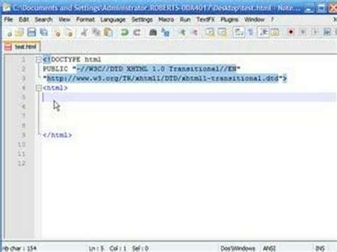 XHTML Tutorial 1 Adding A Title And Body Text To A Webpage YouTube
