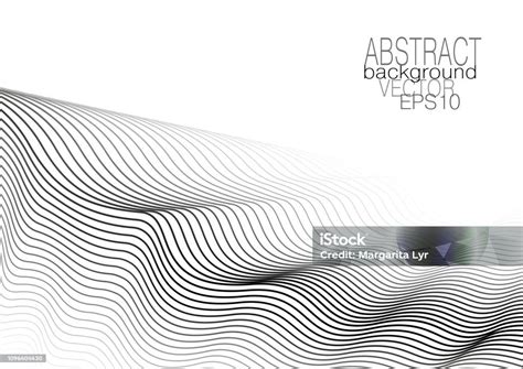 흑백 라인 아트 패턴입니다 흰색 바탕에 검은 표시선 라인입니다 줄무늬 크리에이 티브 디자인입니다 벡터 기술 표지 레이아웃입니다 전단지 전단지 책 포스터 프레 젠 테이 션에