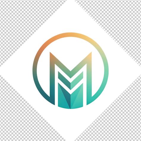 투명한 배경에 미니멀리스트 로고 프리미엄 Psd 파일