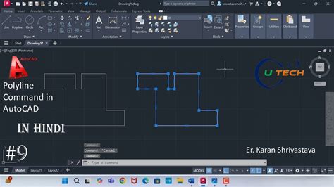 9 Polyline Command Tutorial In Autocad U Tech Youtube 9 Polyline Command Tutorial In Autocad U Tech Youtube