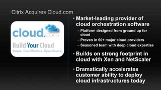 Citrix CloudStack Build Your Own Scalable Infrastructure Cloud With