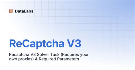 Recaptcha V3 Datalabs
