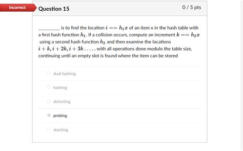Solved Is To Find The Location I H1x Of An Item X In The Chegg