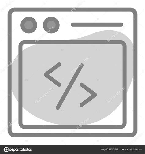 Programing Icon User Interface Vector Illustration Simple Vector Sign