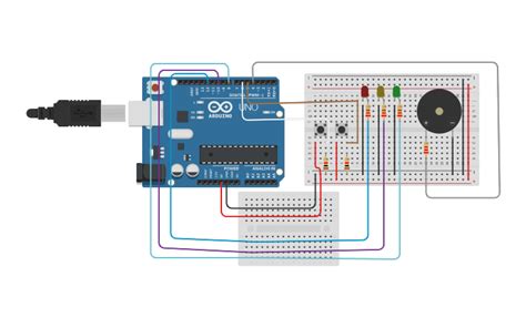 Circuit Design Increment Decrement Leds Tinkercad