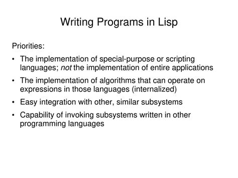 Artificial Intelligence And Lisp 13 Ppt Download